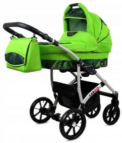 Kočárek 3v1 BabyLux Largo Green Leaf