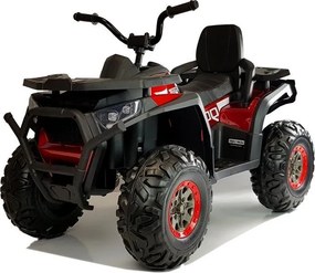LEAN CARS Elektrická čtyřkolka XMX607 červená lakovaná, LED světla, MP3