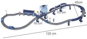 Creative Corner Elektrické vlakové policejní vozy 92 prvků ~300cm