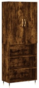 Skříň highboard kouřový dub 69,5 x 34 x 180 cm kompozitní dřevo,  3196056