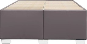 Rám postele bez matrace šedý 120x190 cm umělá kůže 3284550