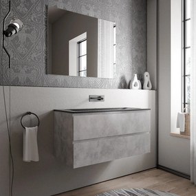 Koupelnová skříňka AVA 100 cm s umyvadlem z minerálního odlitku BRUXELLES