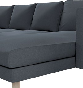 Potah na pohovku IKEA Norsborg 4-místná se šezlongem barva modrá látka pletený vzor