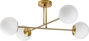 Rabalux Zlaté stropní svítidlo Kiara pro žárovku 4x E27 71082