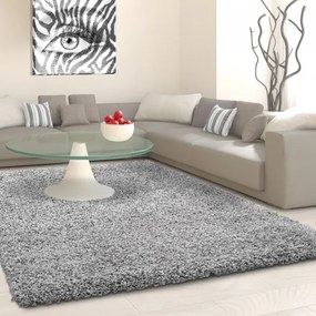 Vopi | Kusový koberec Life Shaggy 1500 light grey - 120 x 170 cm