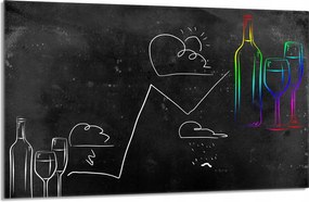 Skleněná ochranná deska na sporák 80x52 Černá Do Kuchyně
