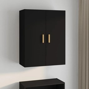 Závěsná nástěnná skříňka černá 69,5 x 34 x 90 cm - Default Title