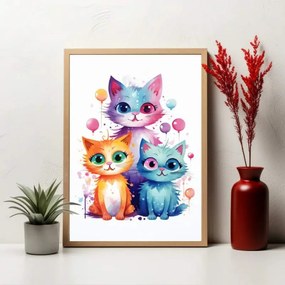Plakát - Party Kočky