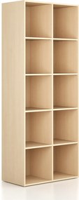 Regál FRAME, vysoký, 2 sloupce, 2162 x 872 x 450 mm, bříza