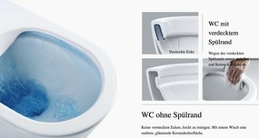 design závěsný klozet DOPORRO DZ108 - WC BLACK - soft close