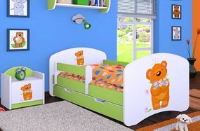 Dětská postel Happy Babies - medvídek s kyticí