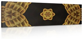 Obraz zajímavá zlatá Mandala - 135x45 cm