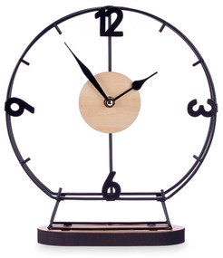 Loftové hodiny na komodu, 7 x 26 x 29 cm