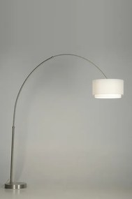 Stojací oblouková lampa Adamo Soffito Bianco