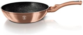 BERLINGERHAUS Wok s mramorovým povrchem 28 cm Rosegold Metallic Line BH-1512