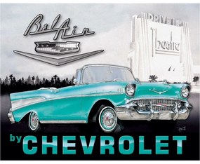 Plechová cedule 1957 Chevy Bel Air 32cm x 40cm