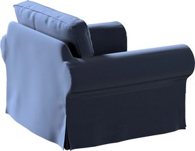Potah na křeslo IKEA Ektorp barva tmavě modrá látka sametová