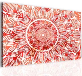 Malvis ® Obraz mandala červené slunce Velikost (šířka x výška): 45x30 cm