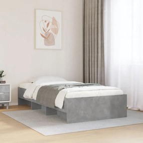 Rám postele betonově šedý 75 x 190 cm kompozitní dřevo 3295712