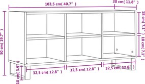 vidaXL TV skříňka 103,5 x 30 x 50 cm kompozitní dřevo [826998] Barva: dub sonoma