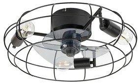 Rabalux 71043 stropní ventilátor se světlem Cadmus, černá