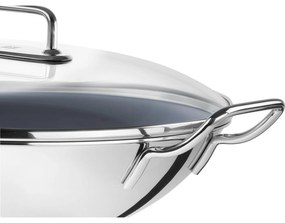 Zwilling Plus nepřilnavá pánev Wok se skleněnou poklicí 32 cm, 40992-032