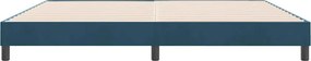 Postel Box Spring bez matrace tmavě modrá 180x210 cm samet 3315841