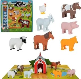 Malblo Magnetic Mini Zvířata z farmy / Magnetická stavebnice