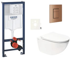 Závěsný wc set do lehkých stěn / předstěnová montáž SAT Infinitio SIKOGRSIN11SCDL0