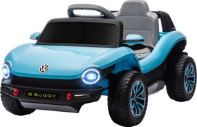 AIYAPLAY Dětské elektrické auto od 3 let Volkswagen E-Buggy 12V s 2,4G dálkovým ovládáním, modrá