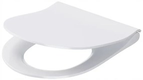 Cersanit City Oval, antibakteriální SLIM toaletní sedátko z duroplastu, bílá, K98-0146
