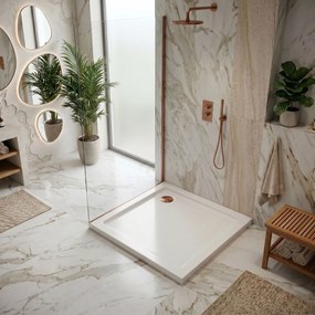 Rea, Sprchová akrylová vanička Rea Belmond White 80x80, KPL-04370