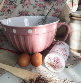 Zadělávací mísa keramická růžová 22 cm (Isabelle Rose)