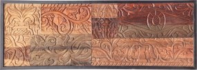 Nástěnná dekorace Carvato 125x44x4 cm