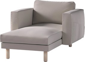 Potah na IKEA Norsborg šezlong s loketními opěrkami barva béžová látka sametová