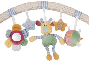 Hračka na kočárek Baby Mix květiny, medvídek a hvězdičky