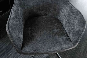 invicta interior Jídelní židle Verona tmavě šedá otočná - 2ks 44155