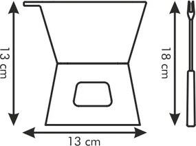 TESCOMA čokoládové fondue GUSTITO, pro 4 osoby