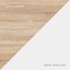 Jídelní stůl CASA MIA VARIANT | 140x80 cm | ROZKLÁDACÍ | bílá/dub sonoma | TOP kvalita | VÝROBA ČR