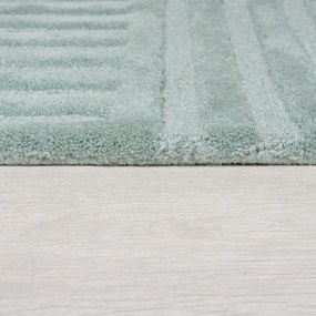 Kusový koberec Solace Zen Garden Duck Egg, 120x170, zelená, obývacia izba, Flair Rugs