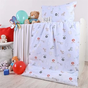 Povlečení dětské bavlněné Animals EMI: Standardní set jednolůžko obsahuje 1x 200x140 + 1x 90x70