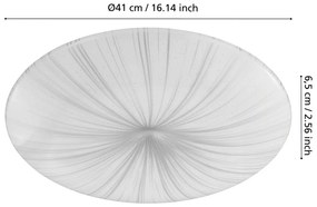 LED stropní svítidlo v bílo-stříbrné barvě NIEVES – EGLO