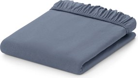 Tchibo - Žerzejové napínací prostěradlo, na dvoulůžko, modrá