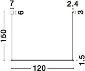 Závěsné LED svítidlo NOVA LUCE ELETTRA 20W 3000K 9088101
