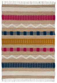 Flair Rugs koberce Kusový koberec Jubilant Medina Jute Natural/Multi Rozměry koberců: 120x170