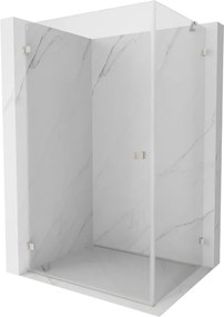 Mexen Lunar-B, výklopný sprchový kout levý 100 x 70 cm, 8mm čiré sklo, ocelový profil, 832-100-070-97-00-L