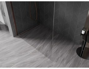 Mexen, Mexen Kioto-X L sprchová stěna 90 x 200 cm, průhledná 10 mm, růžové zlato - 800-090-107-60-00-X