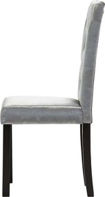 vidaXL Jídelní židle 2 ks samet [246488] Barva: Černá