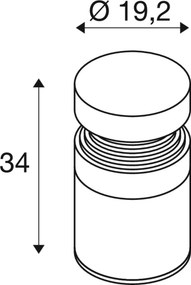 LA 1008838 CONCRETE Pole 35, PHASE, volně stojící svítidlo, 2700 K, IP65, šedá barva - BIG WHITE (SLV)