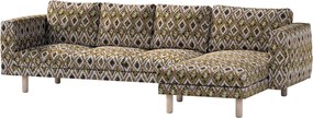 Potah na pohovku IKEA Norsborg 4-místná se šezlongem barva vícebarevná látka pletený vzor, vzorované
